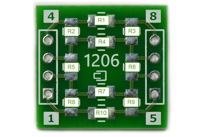 ClosedCube SMD 1206/0805 ZigZag Double-Sided PCB from closedcube on Tindie