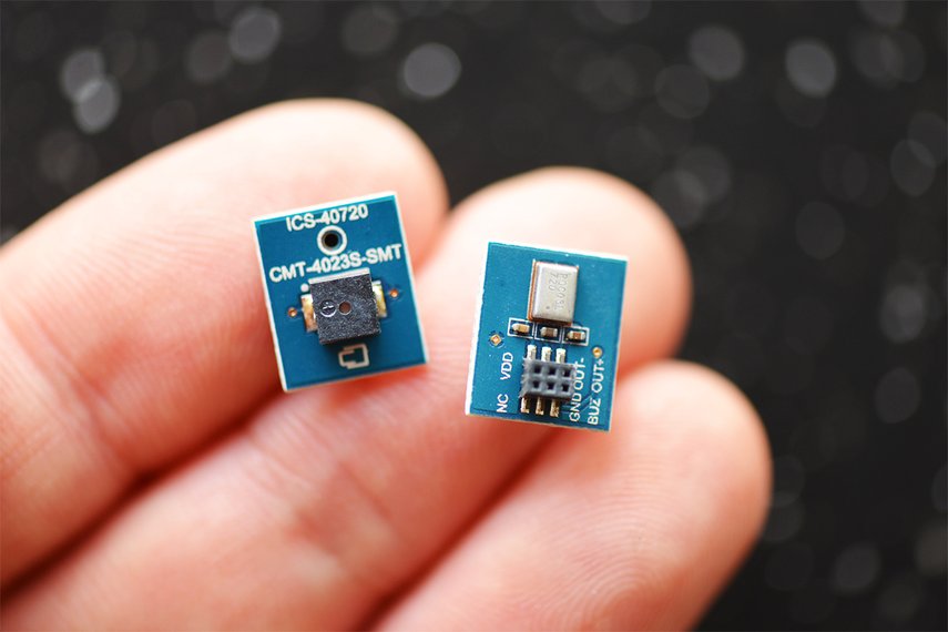 ICS-40720 Ultra-Low Noise Analog Mic with Buzzer from closedcube on Tindie