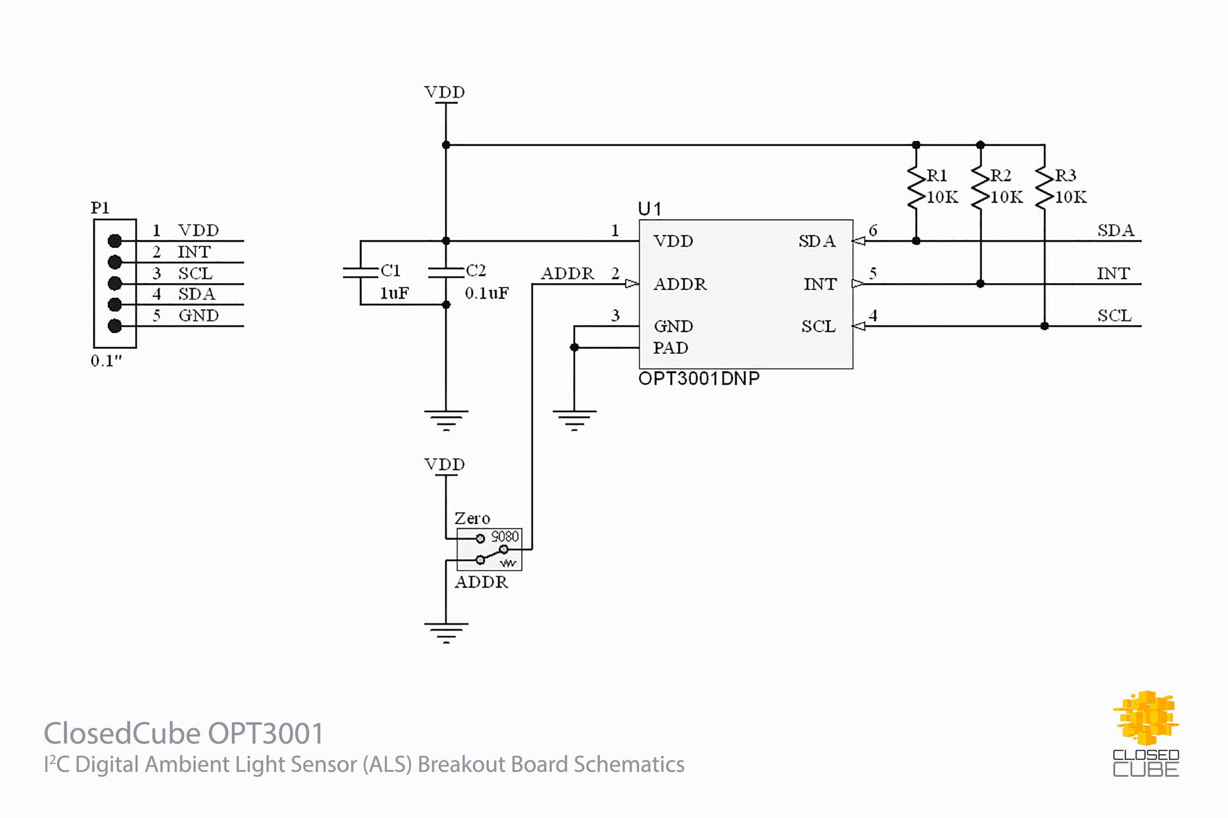 OPT3001 Digital Ambient Light Sensor Breakout from closedcube on Tindie