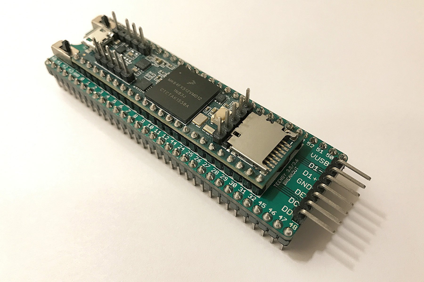 Teensy 3.5/3.6 Breakout (Revision A, DIP-64) from loglow on Tindie