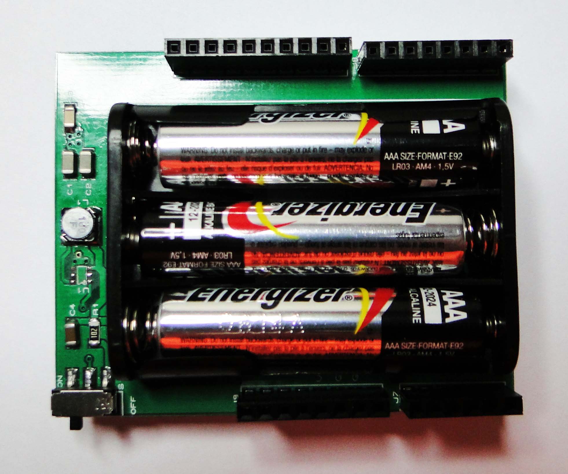 BatteryDuino - Battery shield for Arduino from masihvahida on Tindie