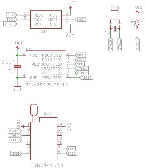 ATTiny Programming Adapter from spaelectronics on Tindie
