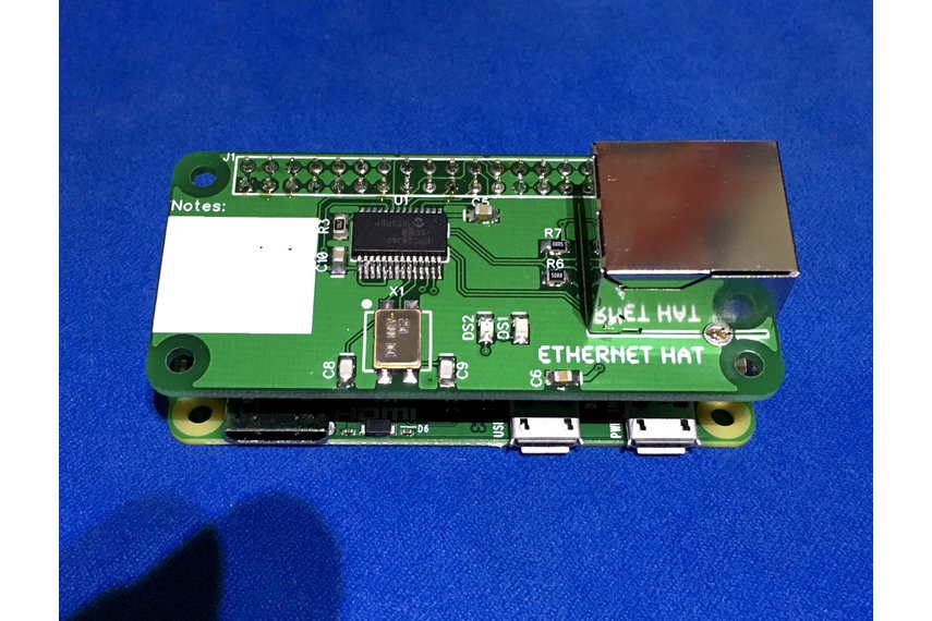 Ethernet hat for Raspberry Pi Zero from jose_navarro on Tindie