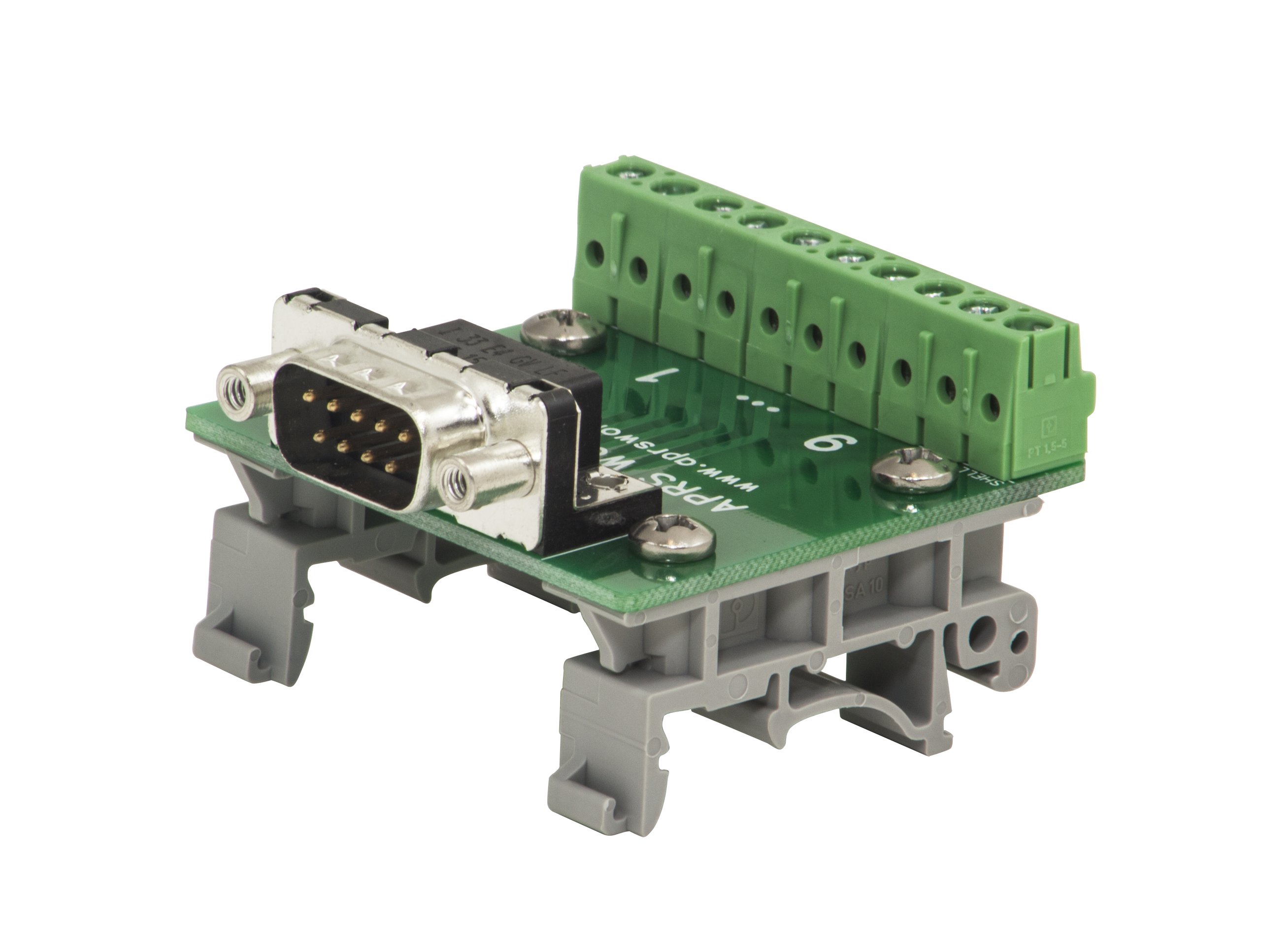 DB9 breakout board to screw terminals from aprsworld on Tindie