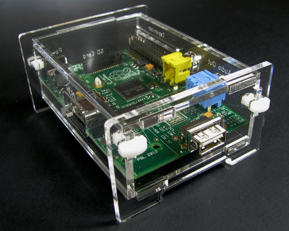 Clear Raspberry Pi Case from built-to-spec on Tindie