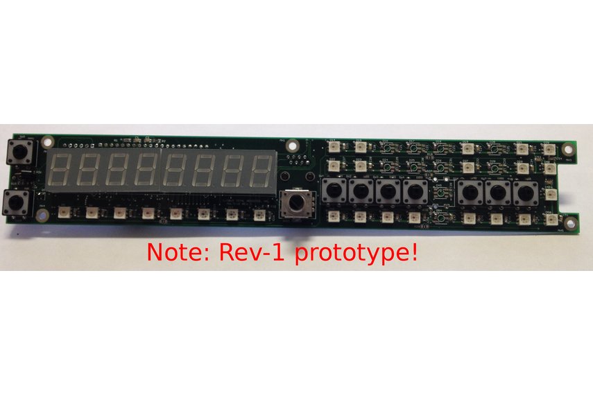 Universal front-panel UI module from uptoolate on Tindie