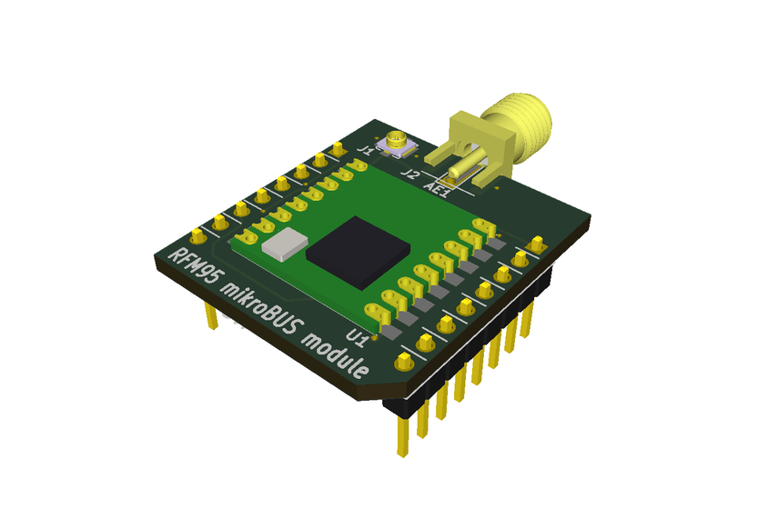 RFM95 LoRa mikroBUS Module from CascoLogix on Tindie