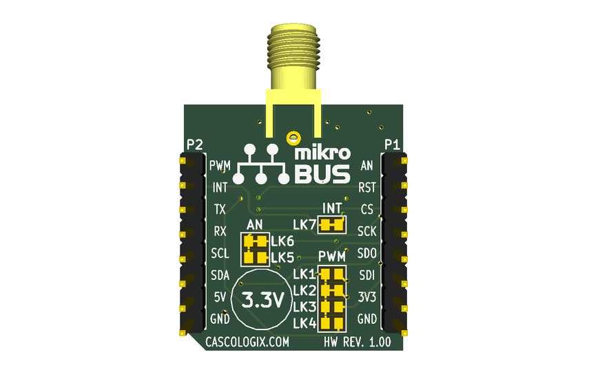 RFM95 LoRa mikroBUS Module from CascoLogix on Tindie