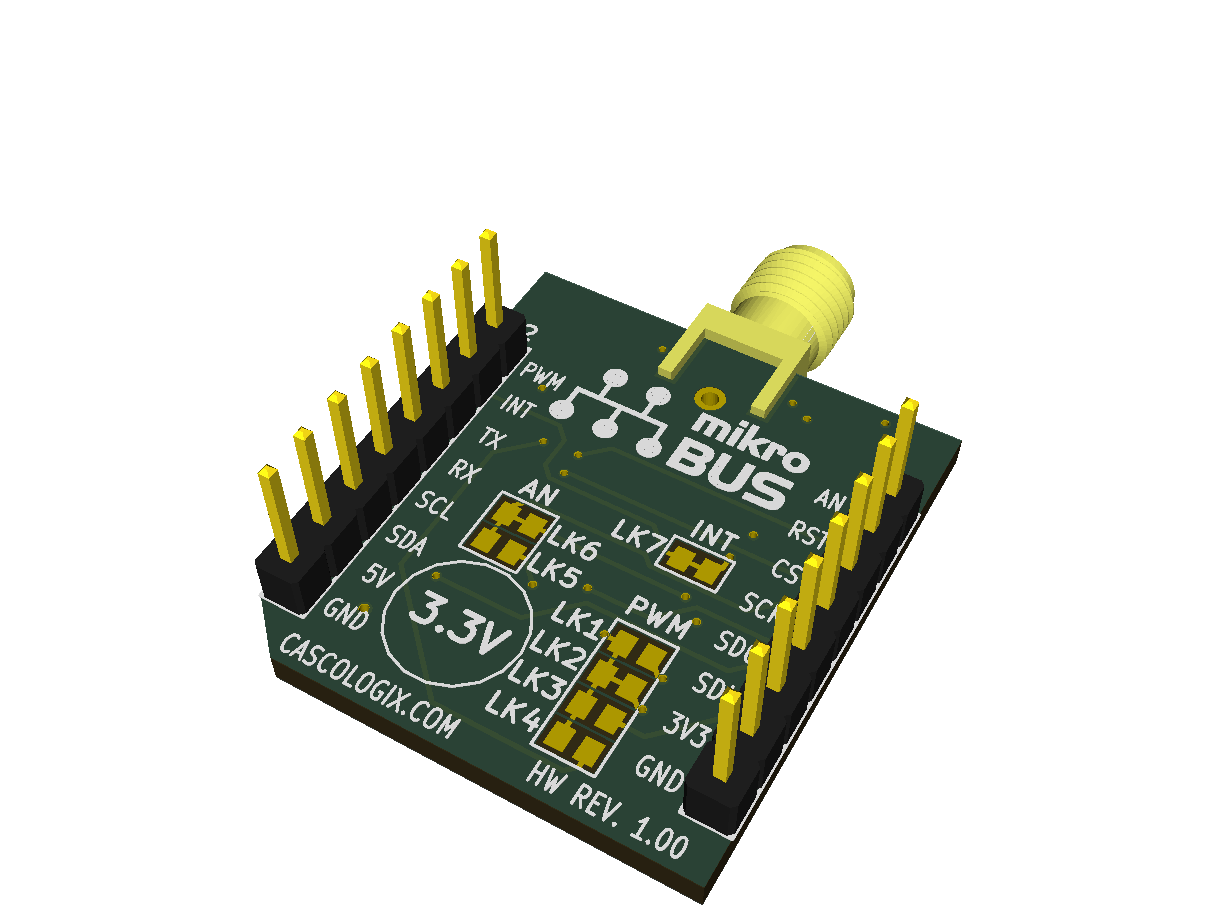 RFM95 LoRa mikroBUS Module from CascoLogix on Tindie