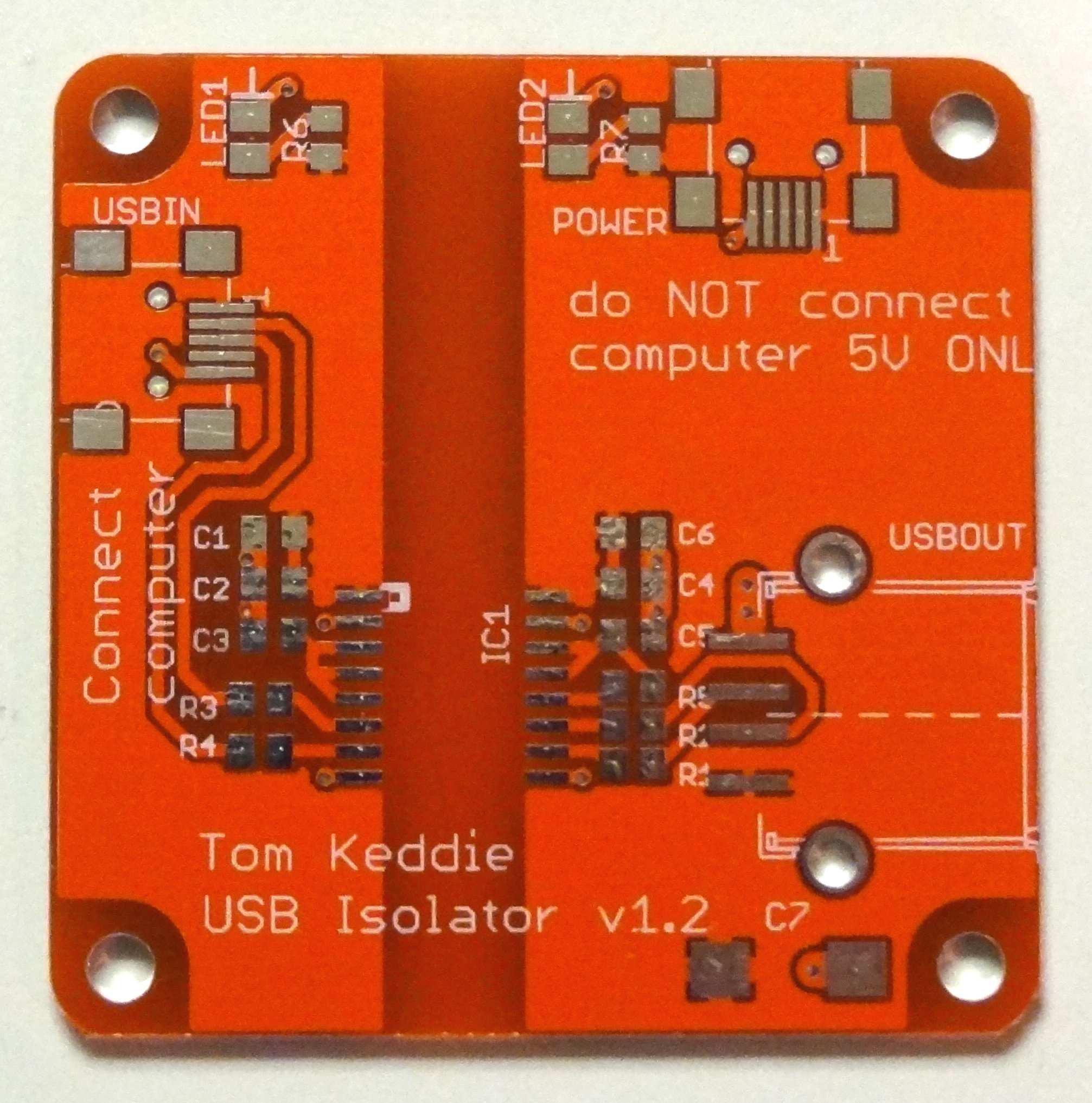 USB Isolator - PCB only from TomKeddie on Tindie