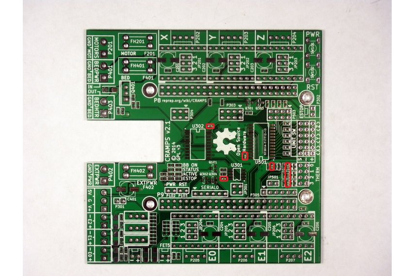 CRAMPS - Stepper driver beaglebone cape - v2.2 PCB from TomKeddie on Tindie