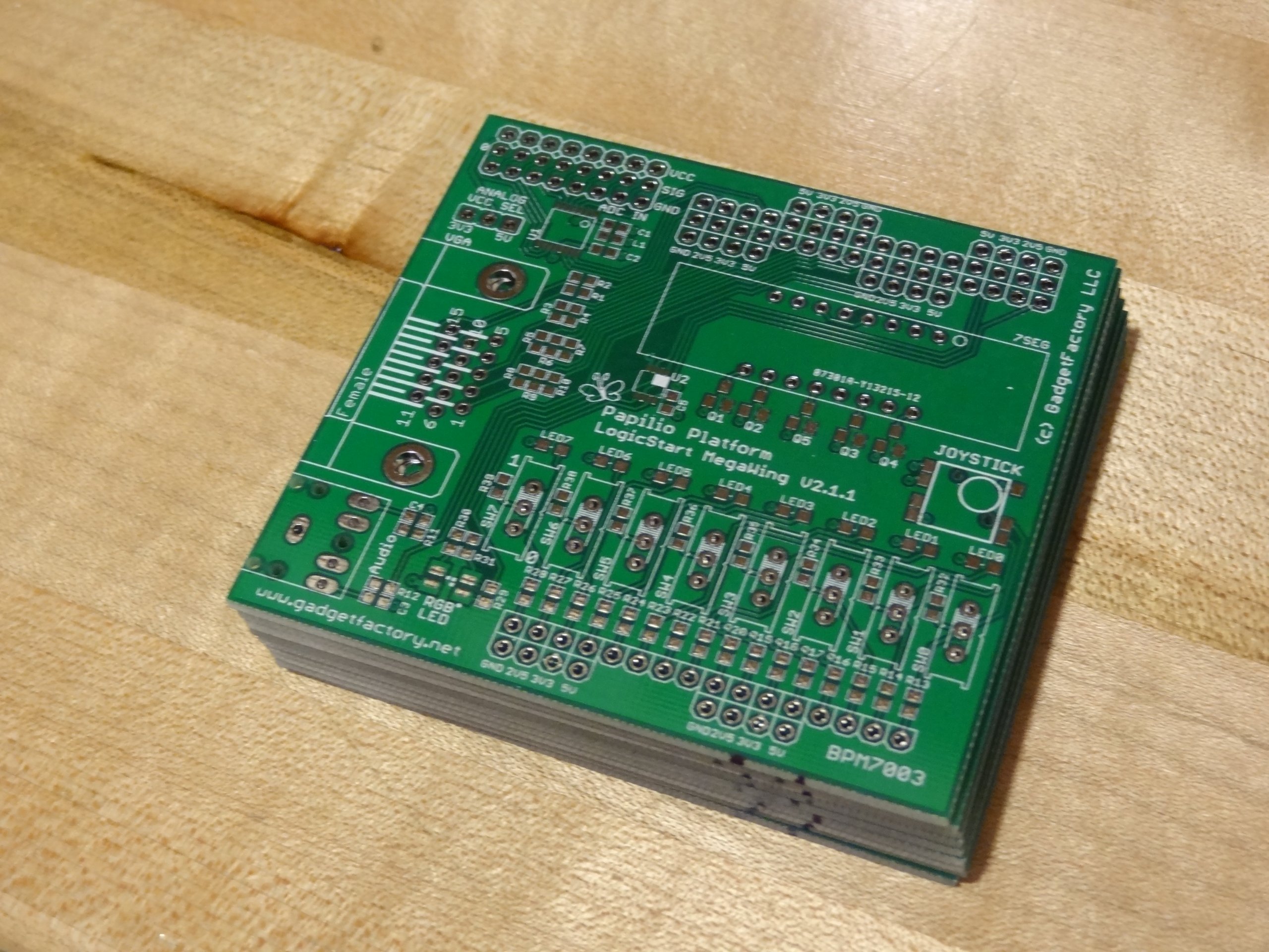 Papilio Platform Logicstart Megawing PCB Only from TomKeddie on Tindie