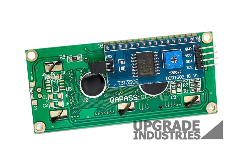 I2C 16x2 LCD Display from upgradeindustries on Tindie