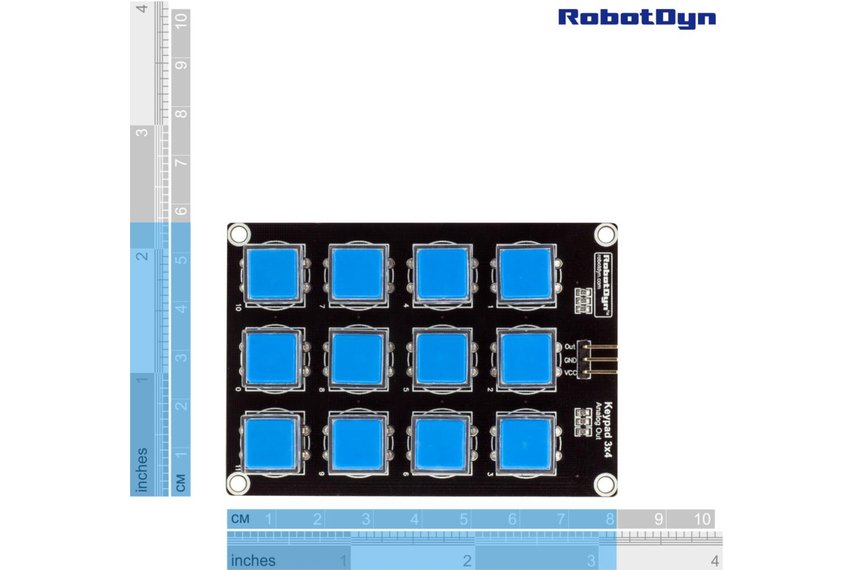 Button Keypad 3x4 Module Arduino DIY Robotdyn from multicognitive on Tindie