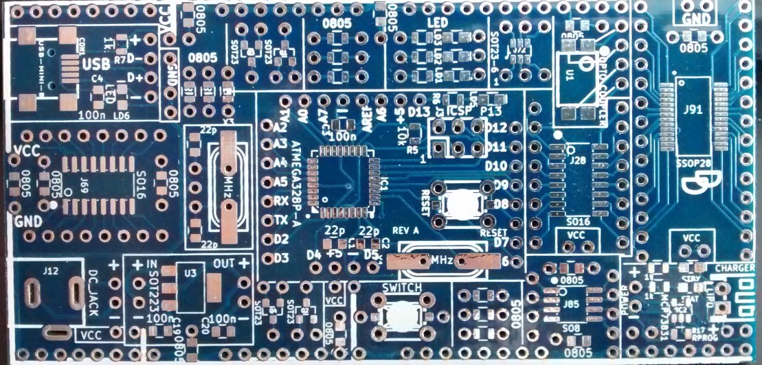 SMD Prototype PCB ATMEGA328 Atmel TQFP32 Arduino from JSaturnus on Tindie