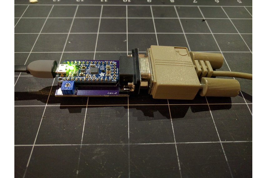 Apple 9-pin mouse to USB adapter from option8 on Tindie