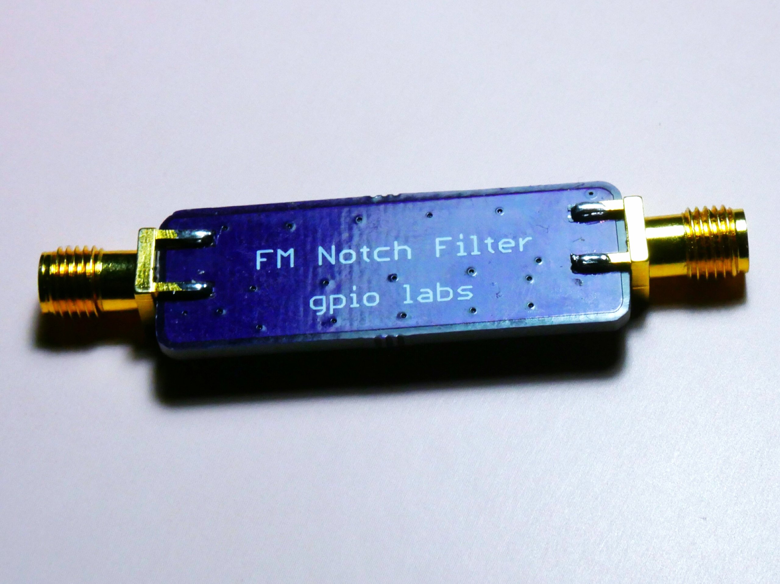 FM Notch Filter 88-108 MHz for SDR 85 dB rejection from gpio on Tindie