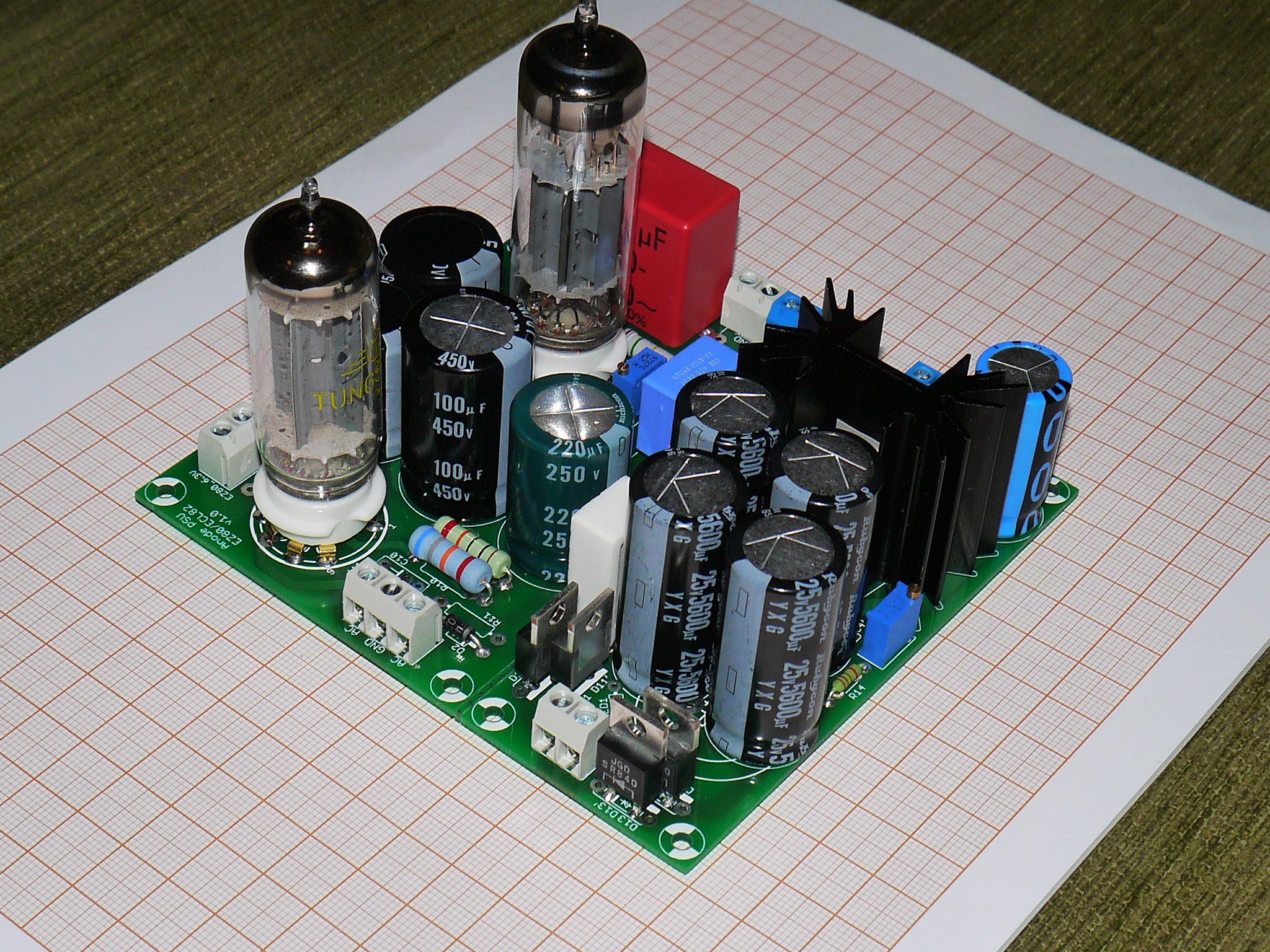 PCB Full Tube Anode Power Supply Shunt Regulator from stereo24 on Tindie