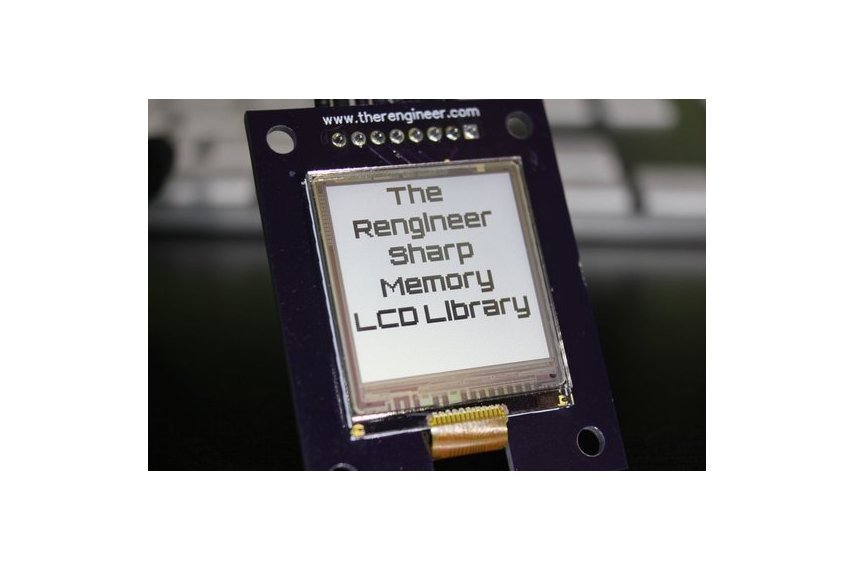 Sharp Memory Lcd Breakout And Library From Therengineer On Tindie
