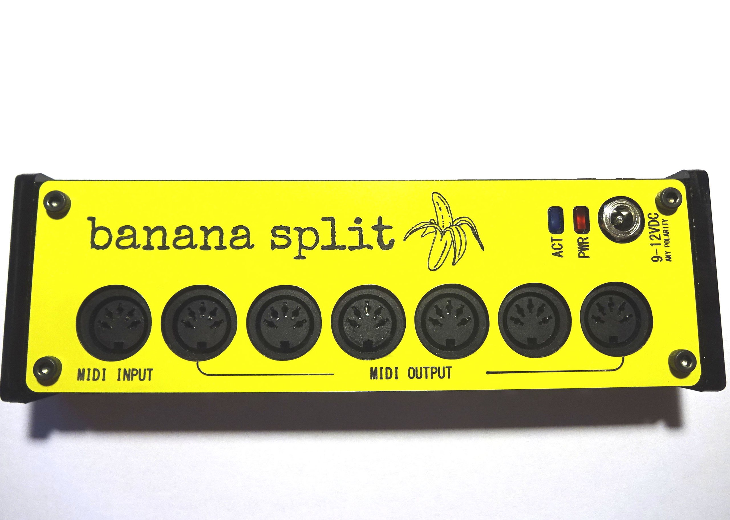 Banana Split - 6 Way Midi Splitter/Thru Box from hotchk155 on Tindie