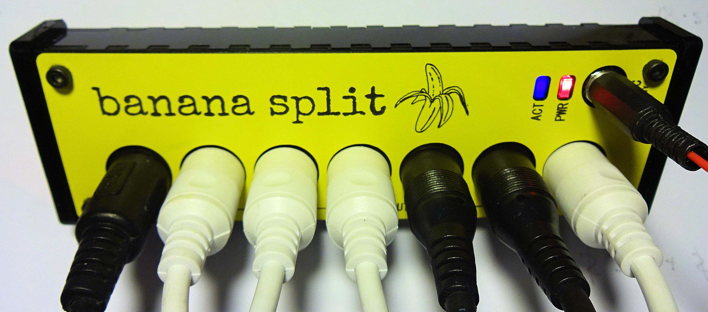 Banana Split - 6 Way Midi Splitter/Thru Box from hotchk155 on Tindie