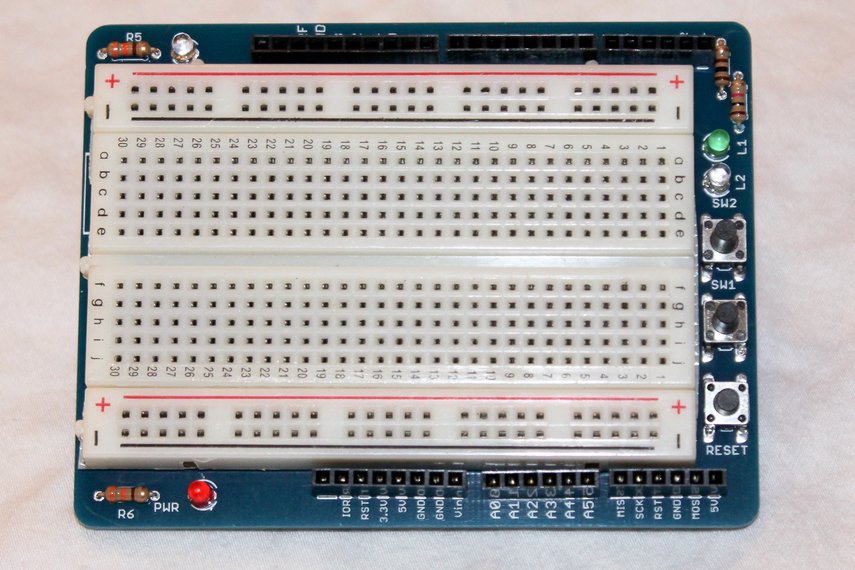Arduino Breadboard Shield 400 from Kardacian on Tindie