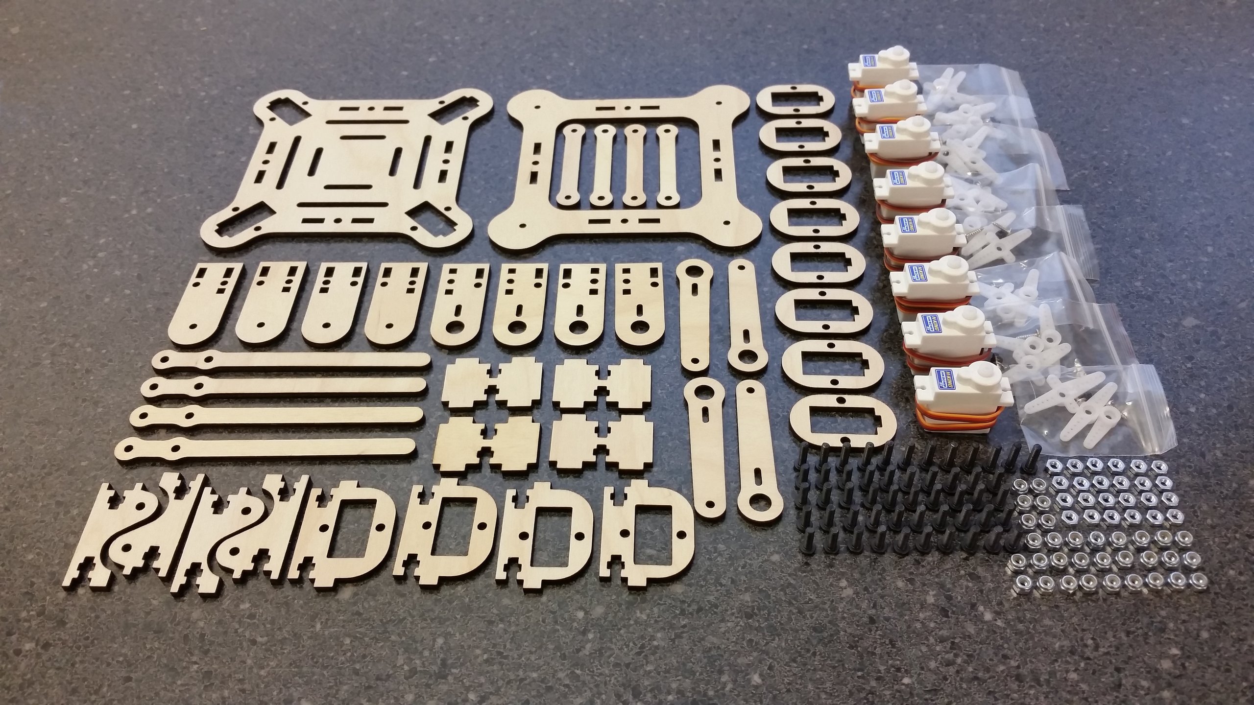 mePed Quadruped Robot Kit from SpierceTech on Tindie