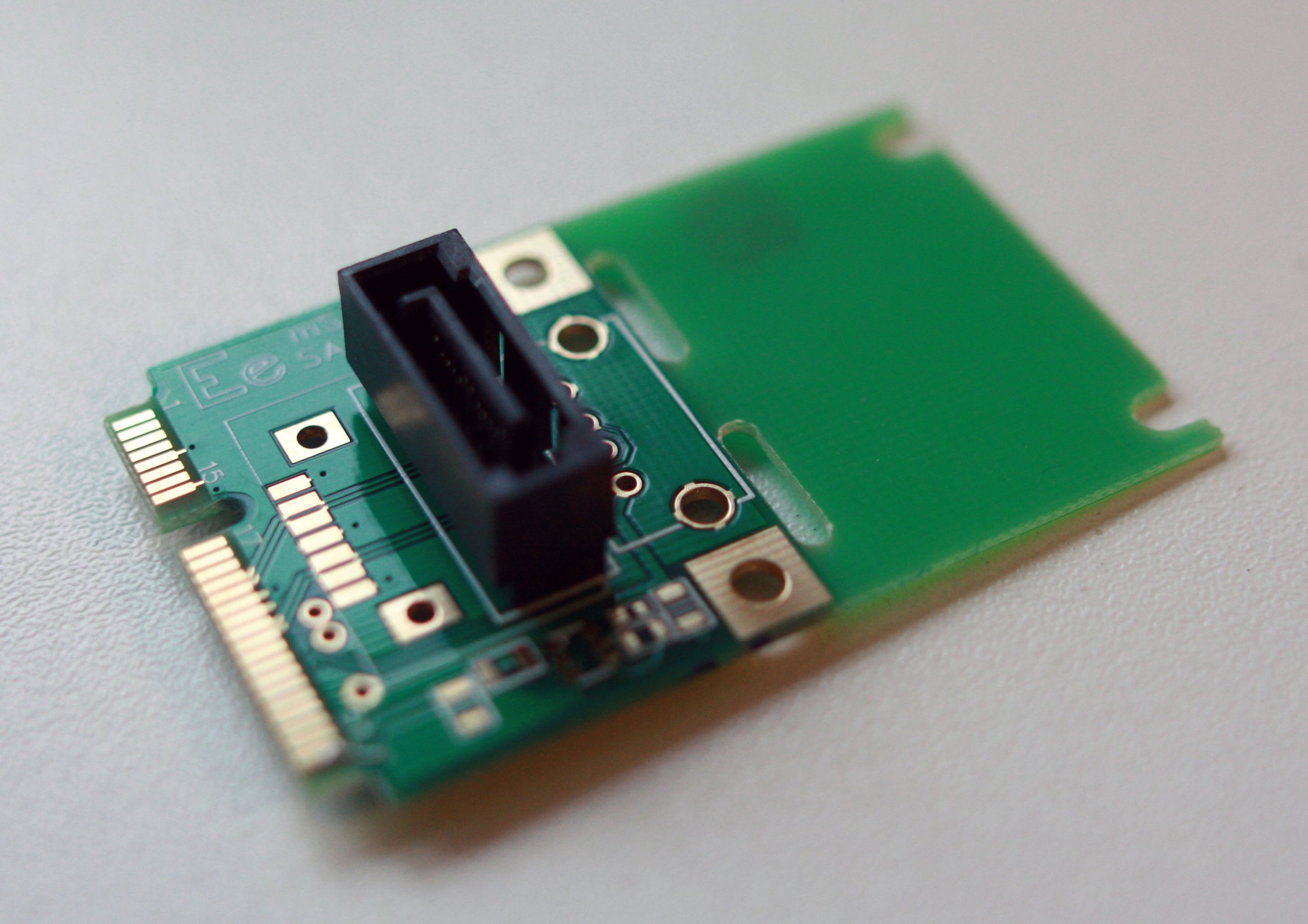 mSATA to SATA board from mux on Tindie