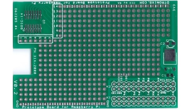Raspberry PIIO - RPi ProtoBoard board (PCB only) from DTronixs on Tindie