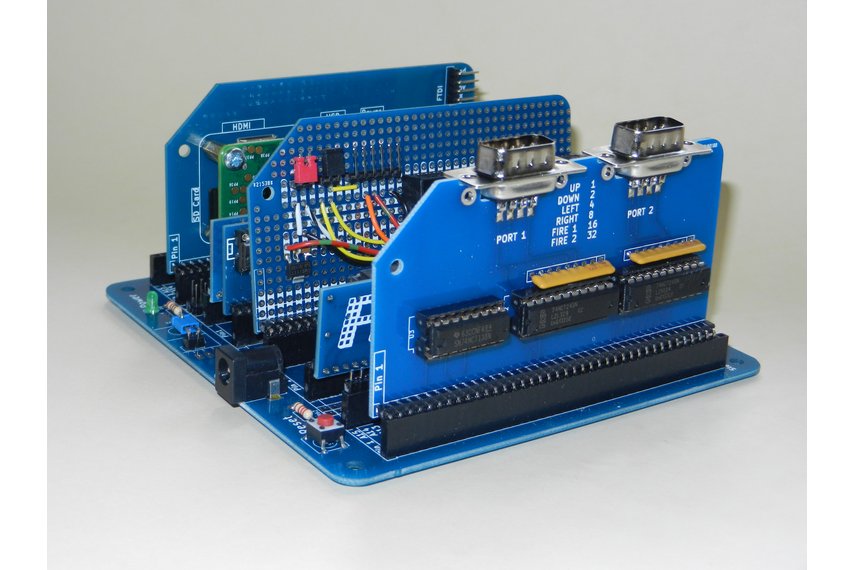 Twin Port Joystick Module For RC2014 Z80 Computer from Semachthemonkey on Tindie