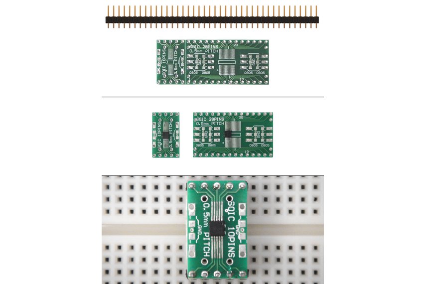 SchmartBoard|ez 0.5mm Pitch SOIC to DIP adapter from Schmart on Tindie