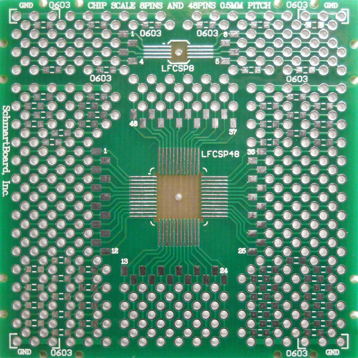 SchmartBoard|ez QFN/DFN 8-48 pin 0.5mm Pitch PCB from Schmart on Tindie