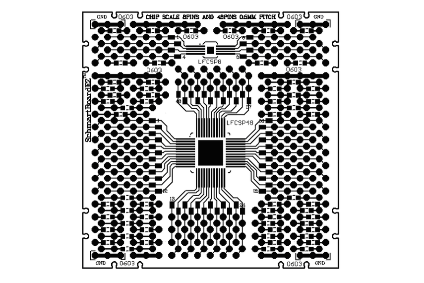 SchmartBoard|ez QFN/DFN 8-48 pin 0.5mm Pitch PCB from Schmart on Tindie