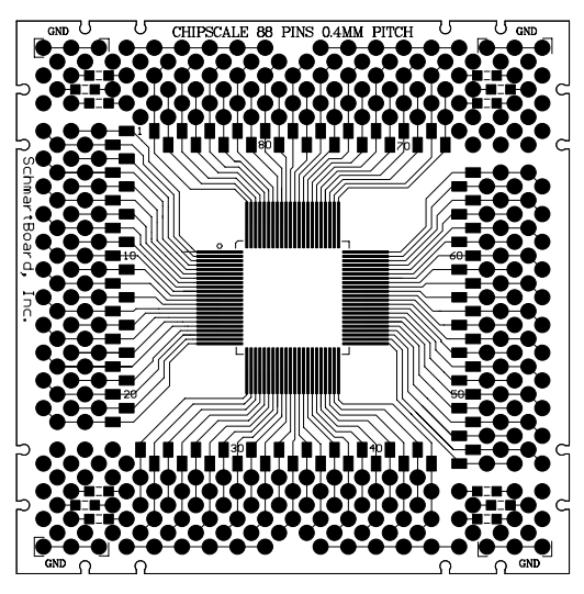 SchmartBoard|ez QFN 88 Pins 0.4mm Pitch from Schmart on Tindie