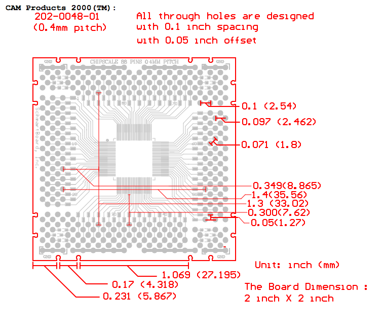 SchmartBoard|ez QFN 88 Pins 0.4mm Pitch from Schmart on Tindie
