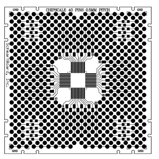 SchmartBoard|ez QFN 40 Pins 0.5mm Pitch from Schmart on Tindie