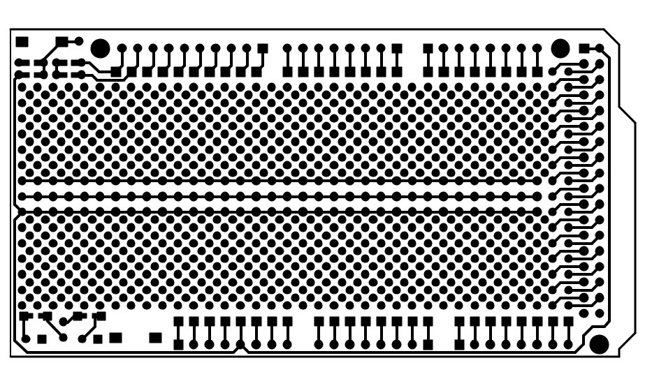 Through Hole Prototyping Shield for Arduino Mega from Schmart on Tindie