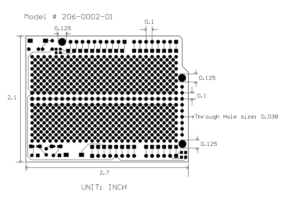 Through Hole Prototyping Shield for Arduino Uno from Schmart on Tindie