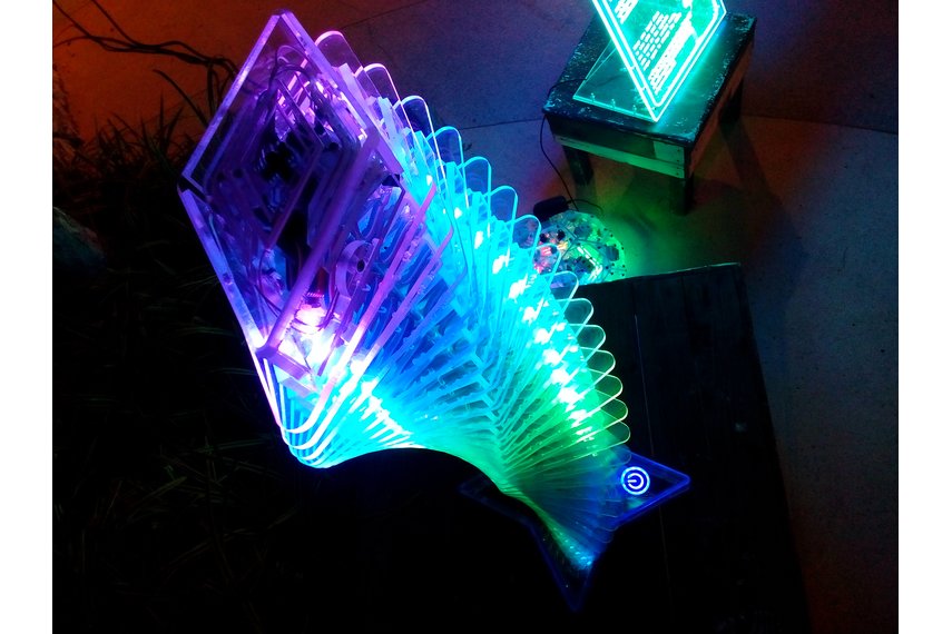 Interactive light effect tower from Est on Tindie
