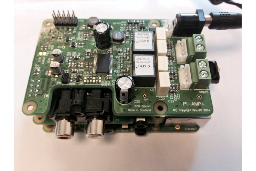 Pi-AMP+ Class D amp for the Pi-DAC+ (up to 2x35w) from IQaudIO on Tindie