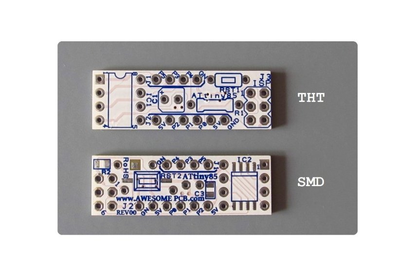 ATtiny85 - TINY VERSATILE ARDUINO COMPATIBLE from AwesomePCB on Tindie