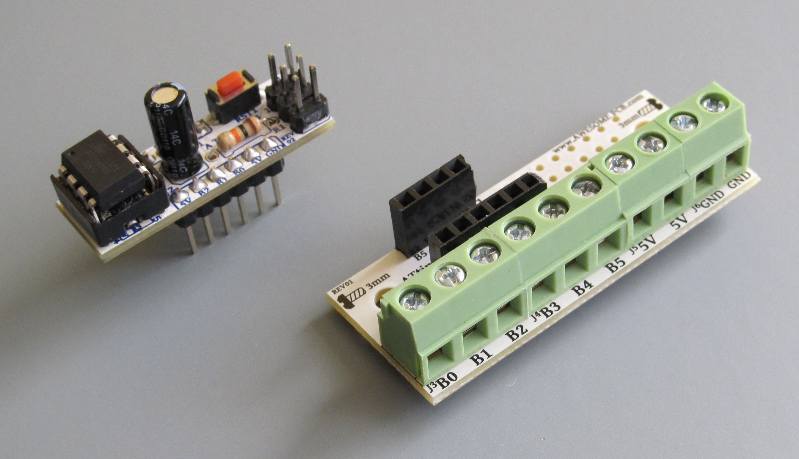 SCREW SHIELD for ATtiny85 PCB from AwesomePCB on Tindie