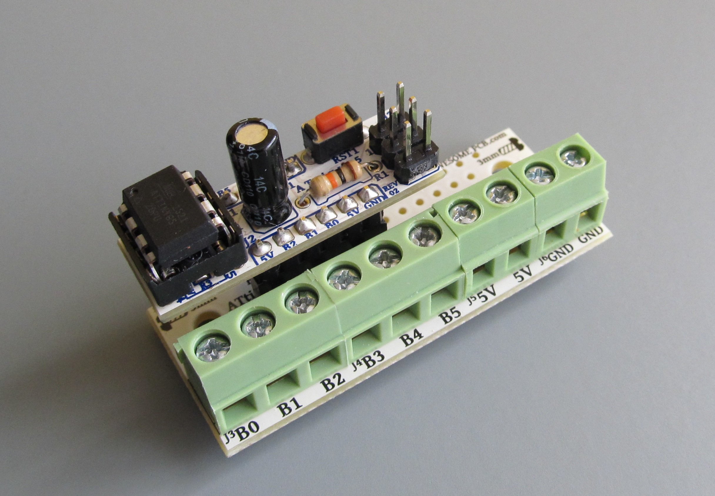 SCREW SHIELD for ATtiny85 PCB from AwesomePCB on Tindie