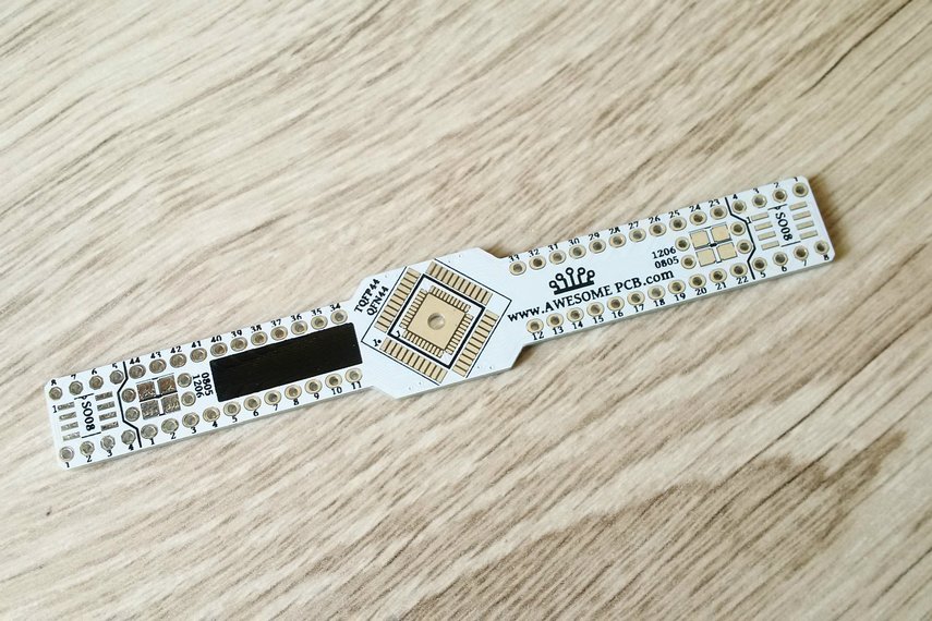 SMD Breakout board TQFP32 QFN32 TQFP44 QFN44 SO08 from AwesomePCB on Tindie