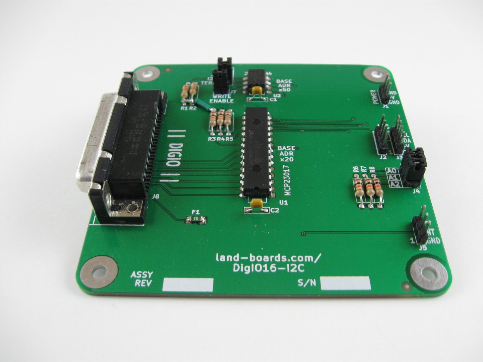 16 Channel Digital I/O Card (DigIO16-I2C) from land_boards on Tindie