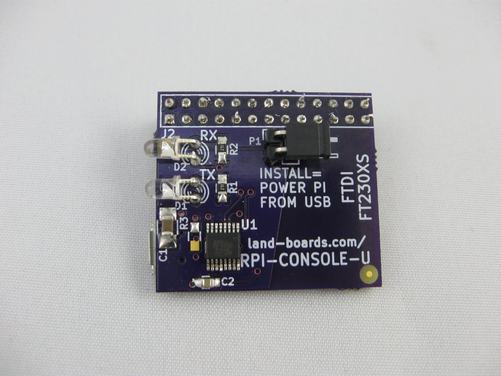 Raspberry Pi Console Card (RPI-CONSOLE-U) from land_boards on Tindie