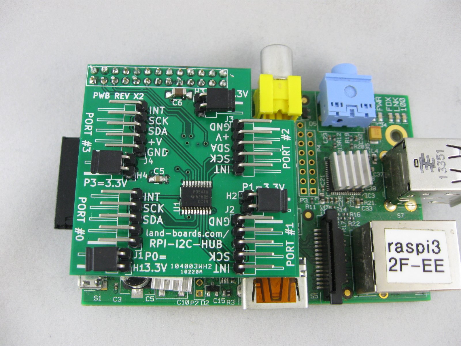 I2C Multiplexer for the Raspberry Pi (RPI-I2C-HUB) from land_boards on Tindie