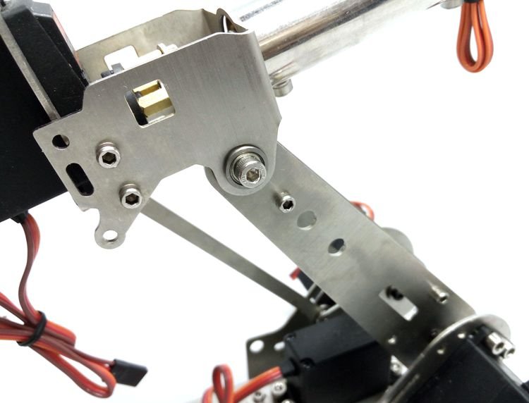 Stainless Steel 6 DoF Metal Robot Arm from Smaring on Tindie