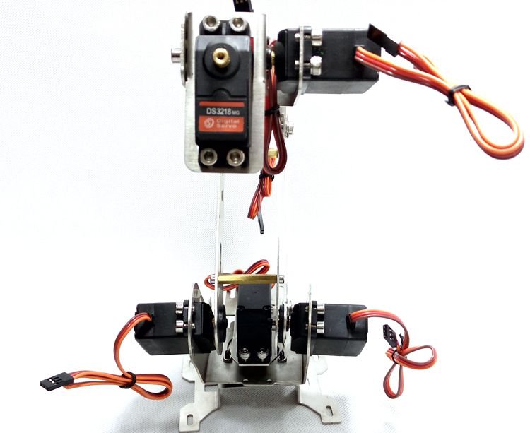 Stainless Steel 6 DoF Metal Robot Arm from Smaring on Tindie