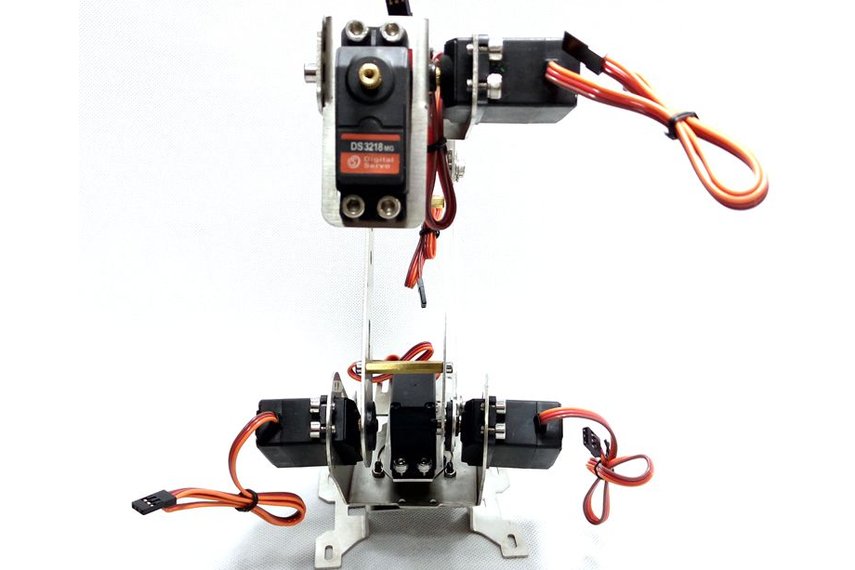 Stainless Steel 6 DoF Metal Robot Arm from Smaring on Tindie